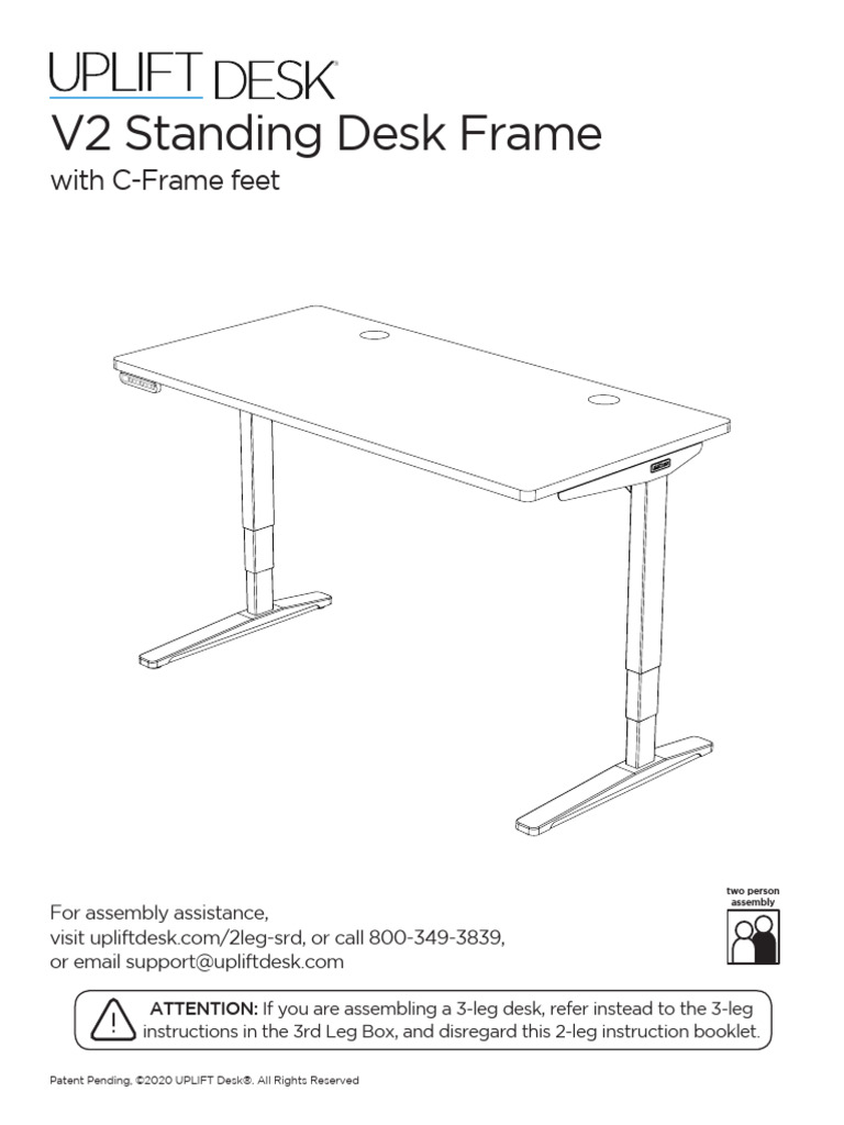 Frma 2 SRD C v2 Standing Desk Instructions | PDF | Screw | Manufactured ...