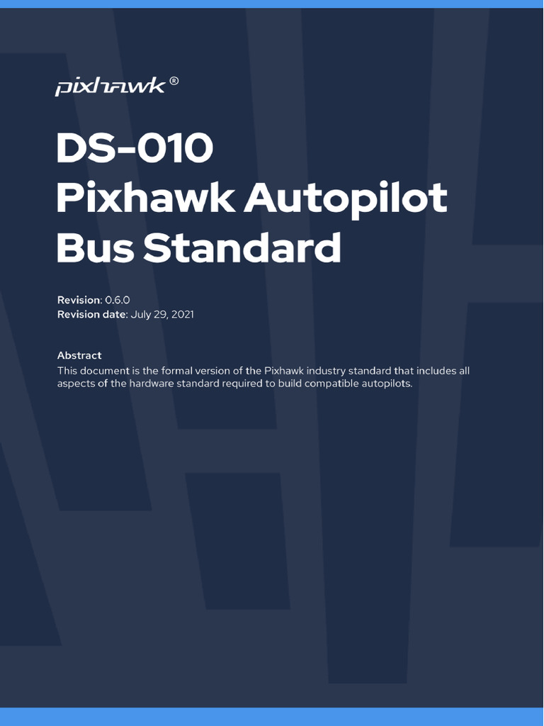 DS-010 Pixhawk Autopilot Bus Standard | PDF | Printed Circuit Board ...