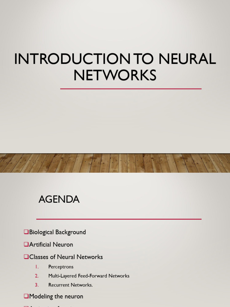 Lec1 Inroduction To Neural Network | PDF | Teaching Methods & Materials