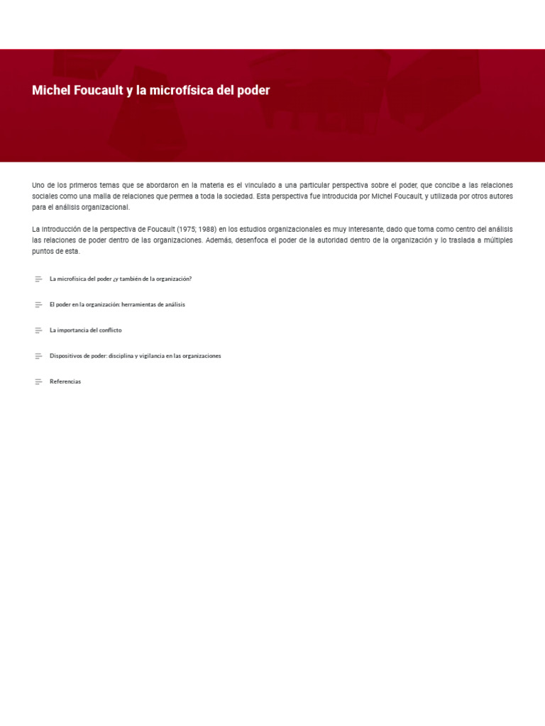 Michel Foucault y la microfísica del poder | PDF | Michel Foucault ...