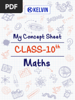 Class 10 Mathematics Mind Map | PDF | Circle | Trigonometry