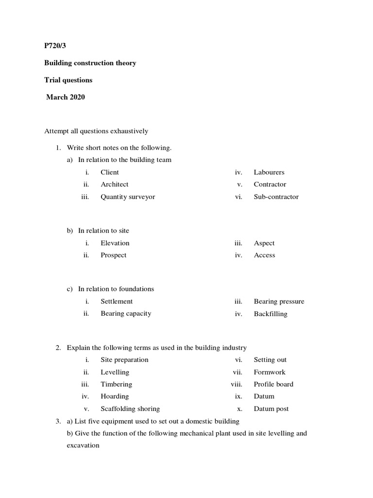 Building Theory Paper | PDF | Wall | Concrete