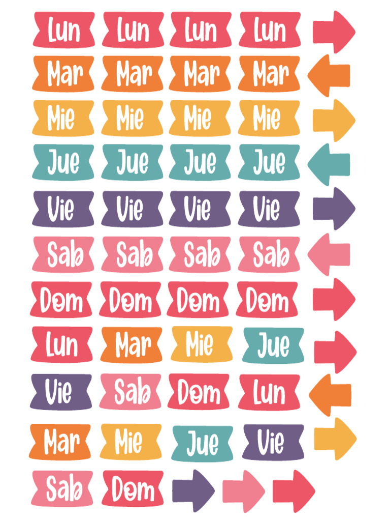 Sticker Agendas Varios - PDF Versión 1 | PDF