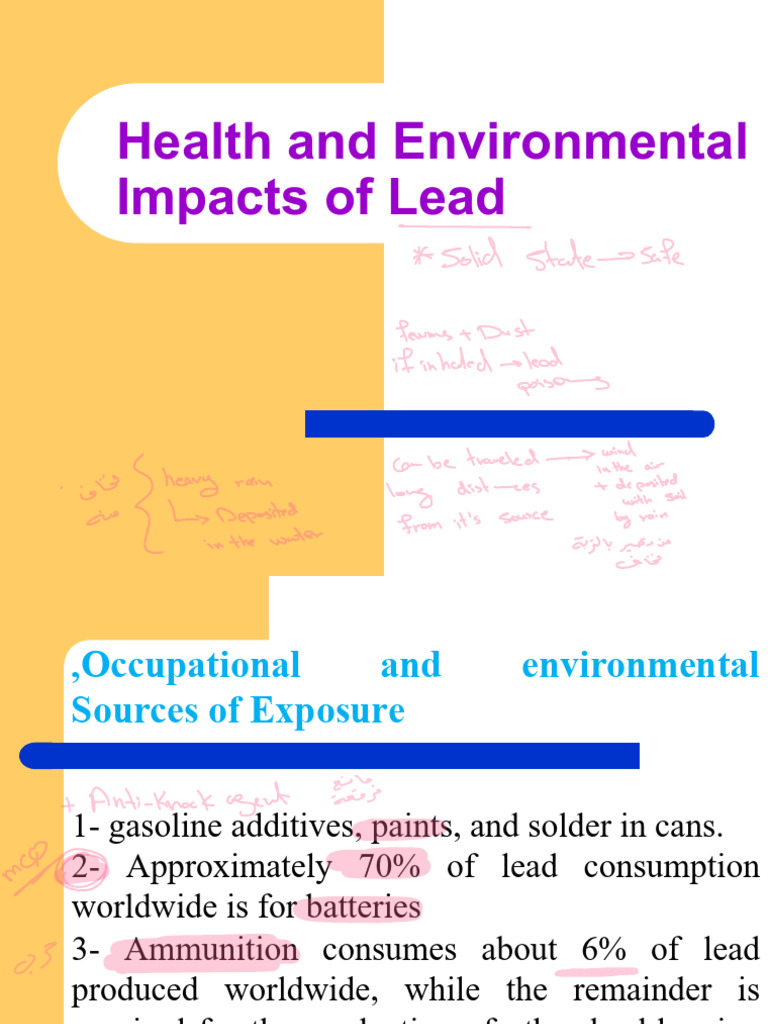 L23 - Impacts of Lead | PDF | Lead | Anemia