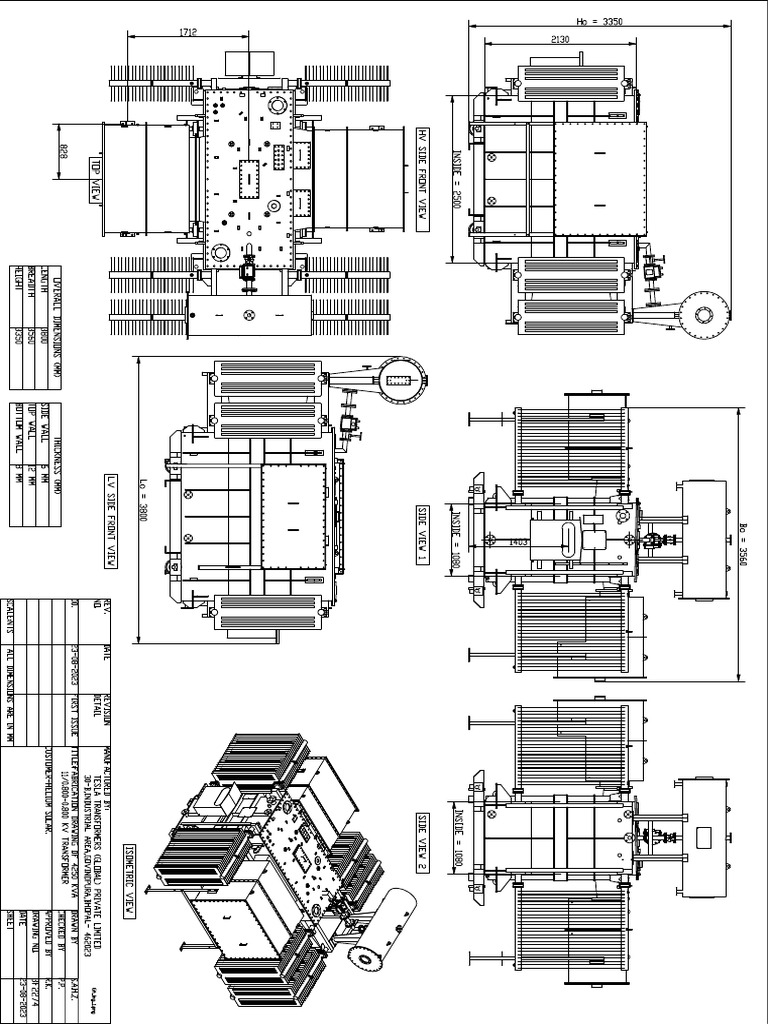 4.25 MVA - GA DRAWING | PDF