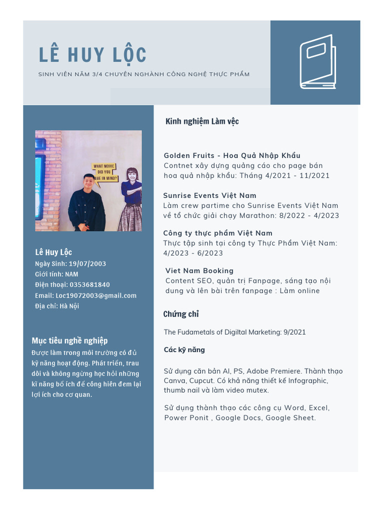 (Content Writer) Lê Huy L C | PDF