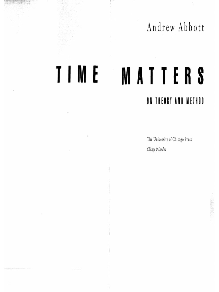 Andrew Abbott - Time Matters - 【王老师推】 | PDF