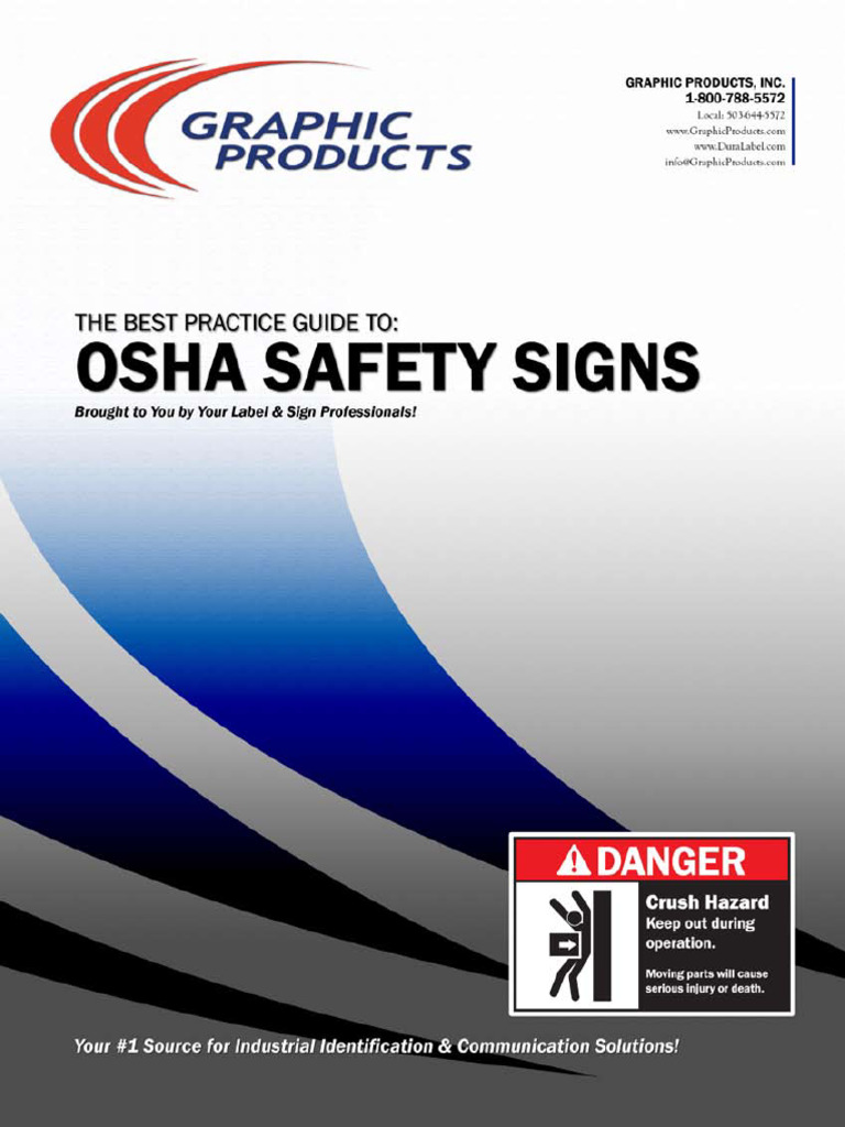 OSHA Safety Sign Best Practices | Download Free PDF | Occupational Safety And Health ...