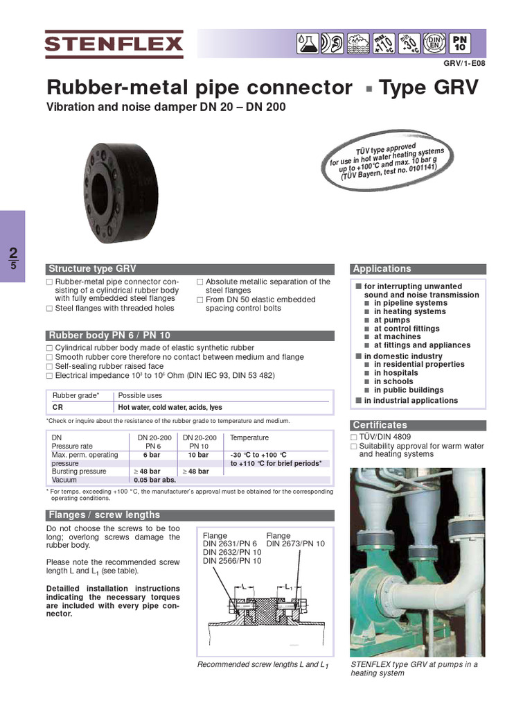 GRV E08 en | PDF | Pipe (Fluid Conveyance) | Screw