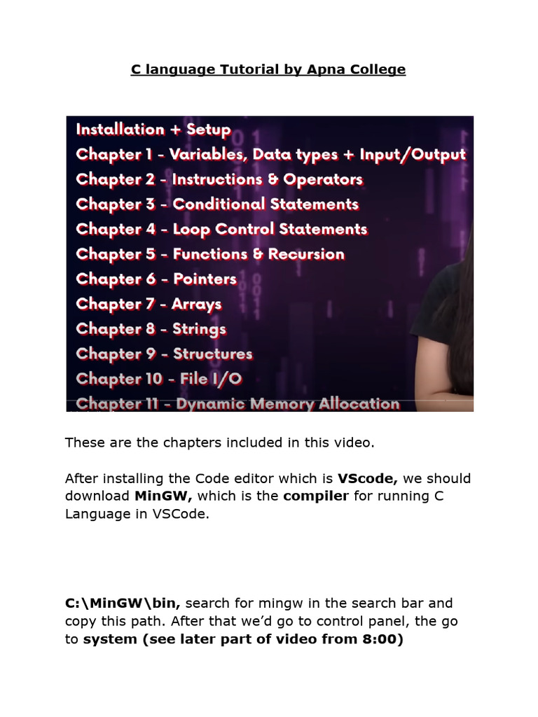 C Language Apna College YT | PDF | Pointer (Computer Programming) | Parameter (Computer Programming)