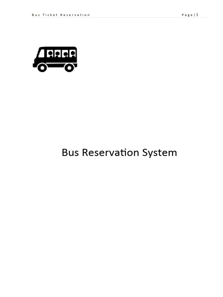 Bus Ticket Reservation | PDF | Databases | Microsoft Sql Server