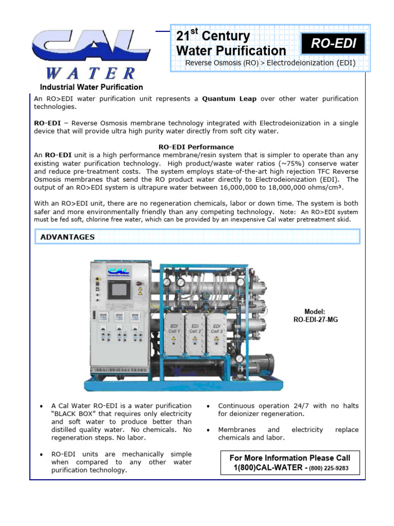 EDI Systems | PDF | Membrane | Water Purification