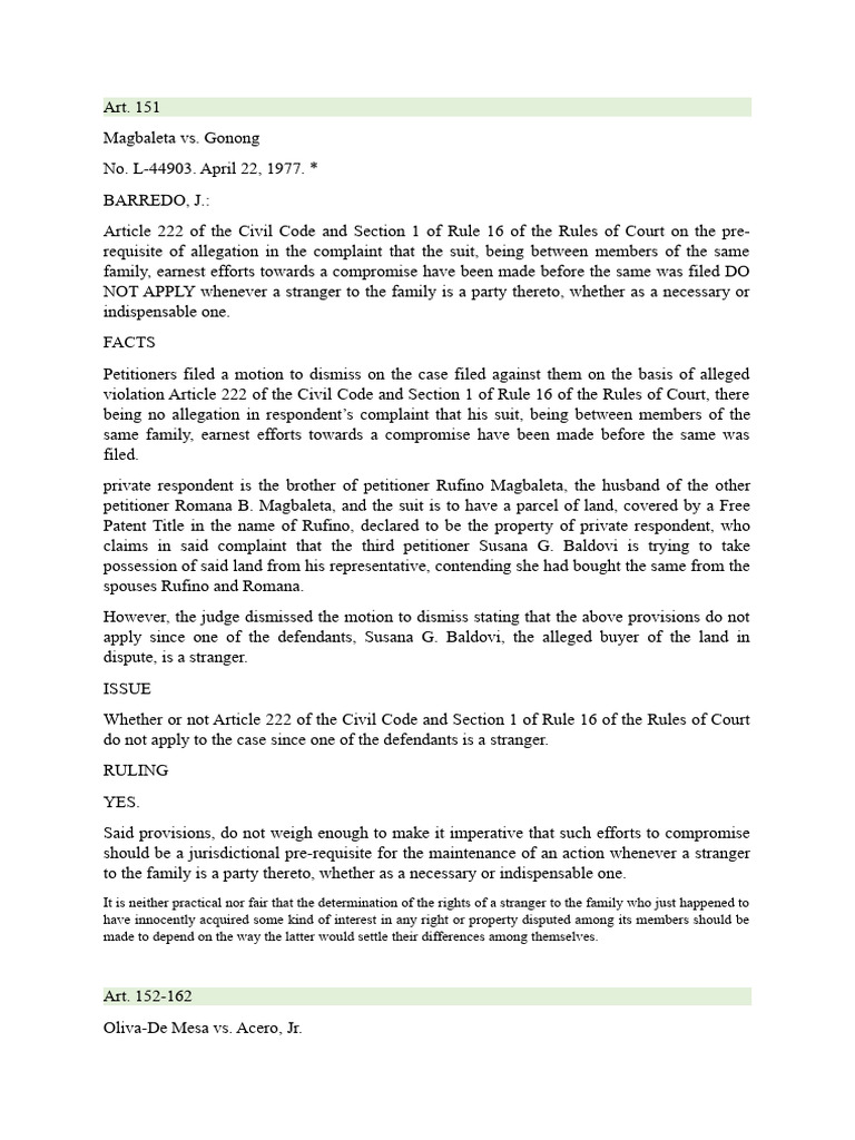 Family Paternity Filiation | PDF | Marriage | Complaint