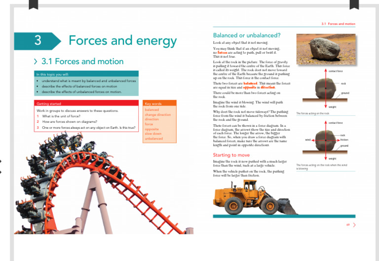 Forces and Motion in Grade 8 Science | PDF | Force | Weight