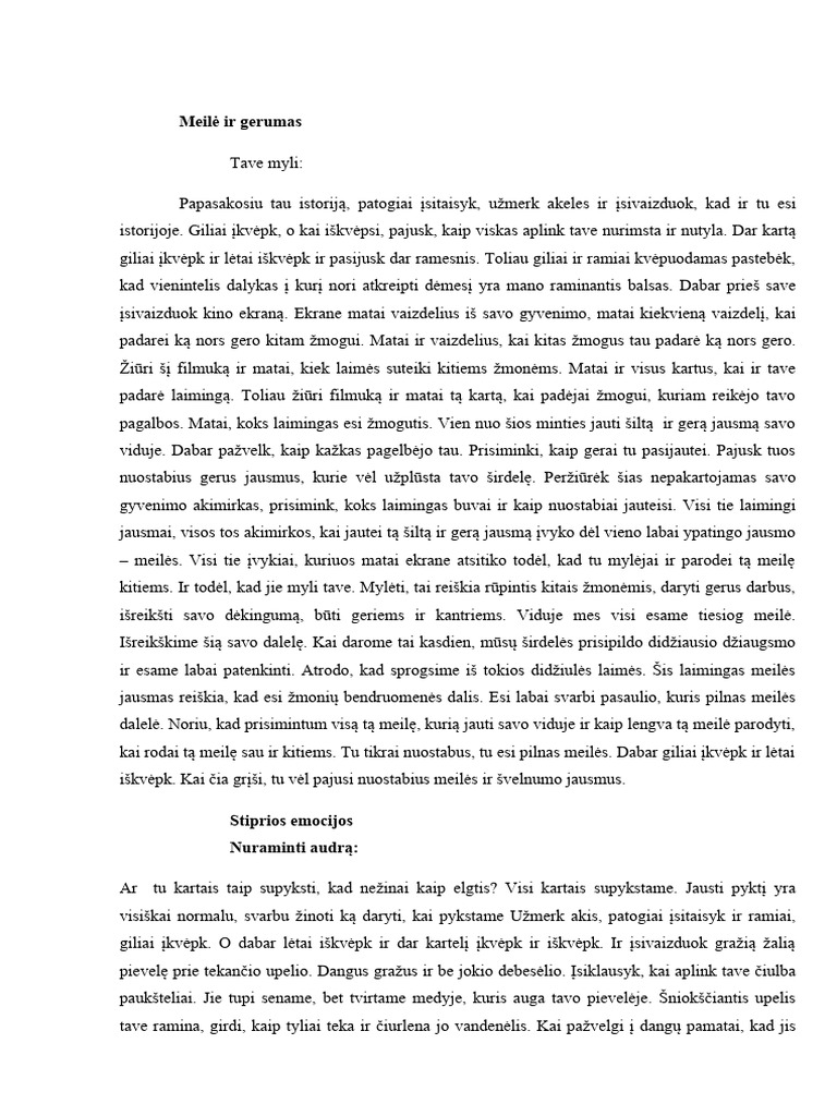 Meditacijos Vaikams (PIKU) | PDF