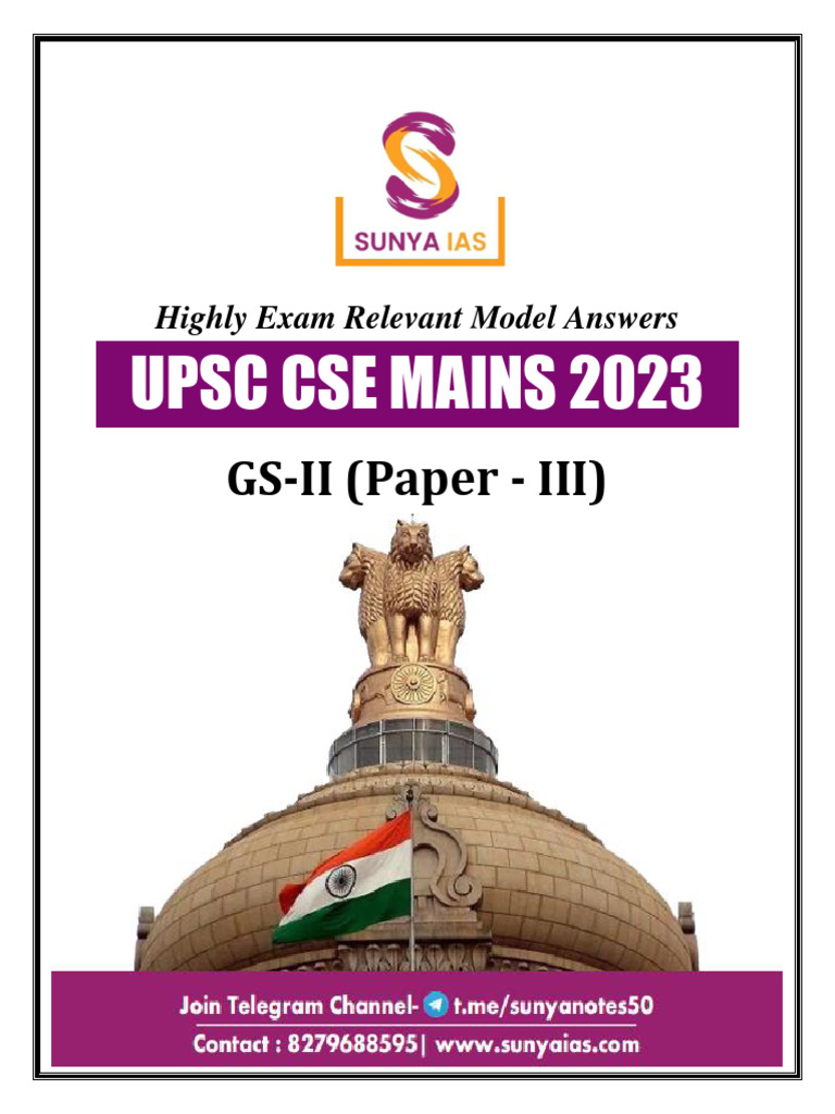 2023 GS2 Mains2023 SunyaIAS | PDF