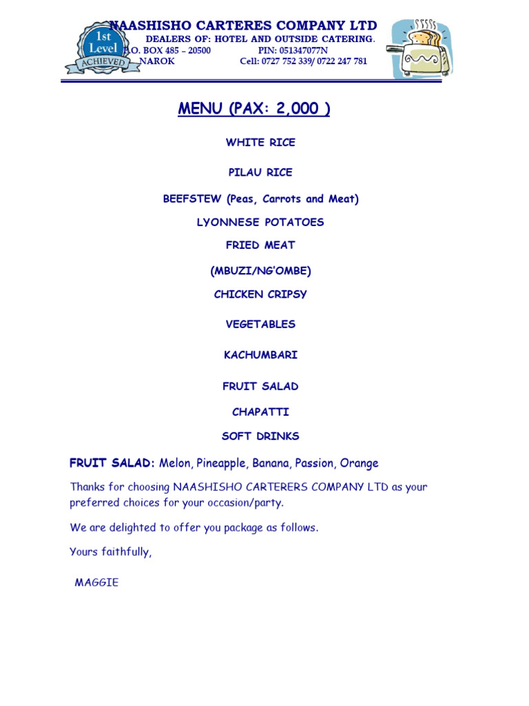 Food Quotation Naashisho 2000 2923. November - Docx 2 | PDF | Foods | Eating Behaviors Of Humans