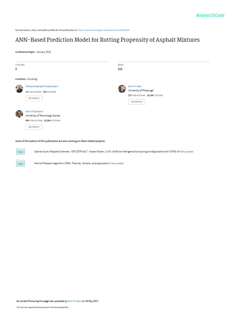 ANN-Based Prediction Model for Rutting Propensity of Asphalt Mixtures ...
