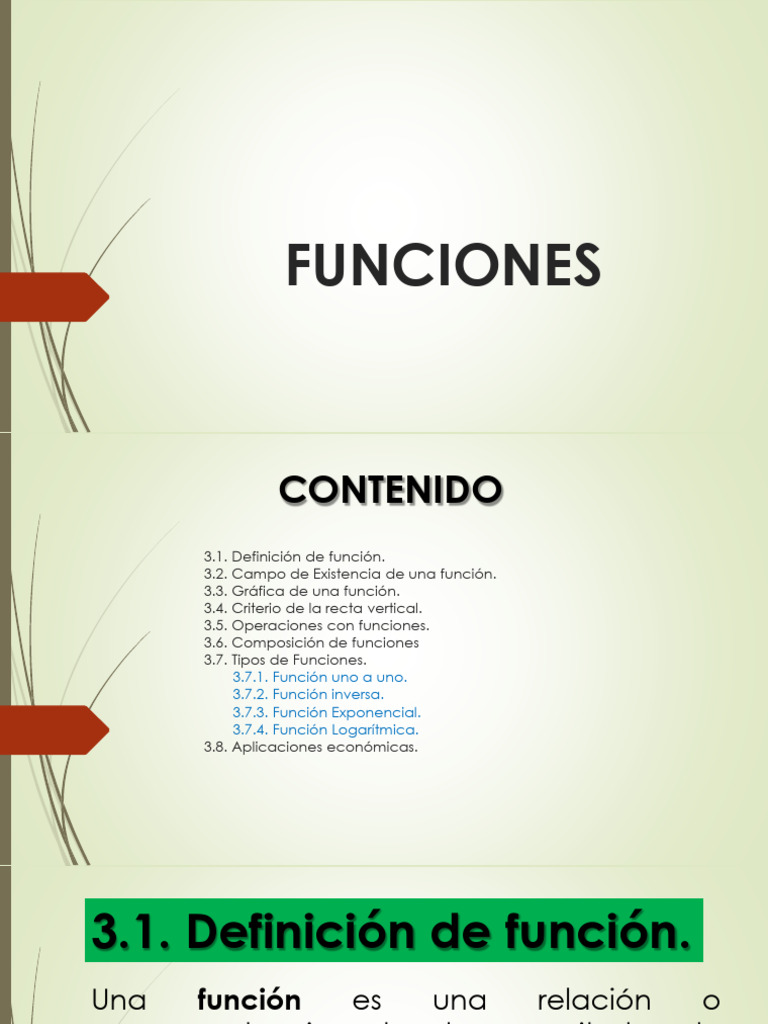 Tema III Funciones | PDF | Función (Matemáticas) | Análisis