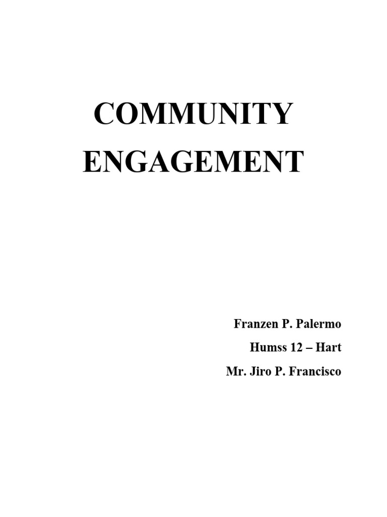 Community Engagement | PDF