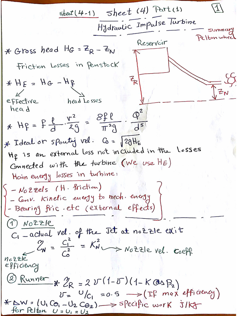 Sheet (4) With Model Answer (Power Generation) .Engineering | PDF