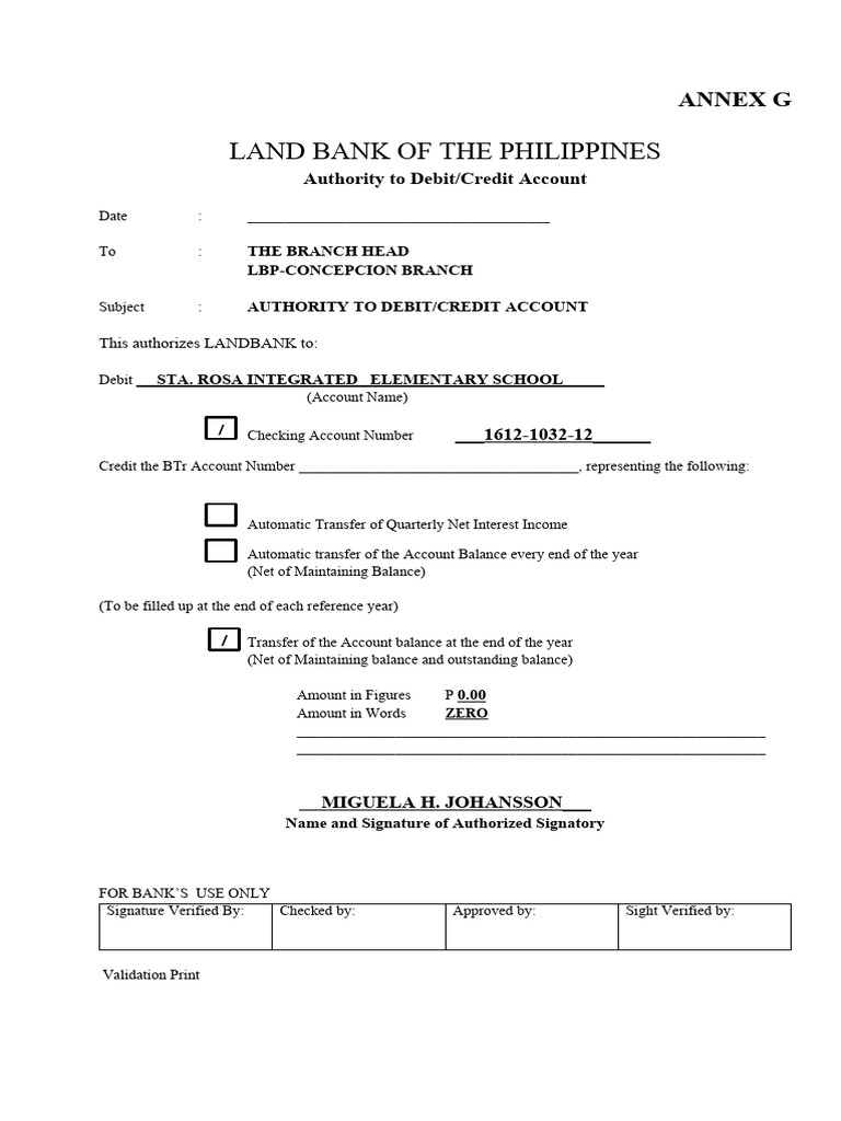 Annex G Sample | Download Free PDF | Banking | Payments