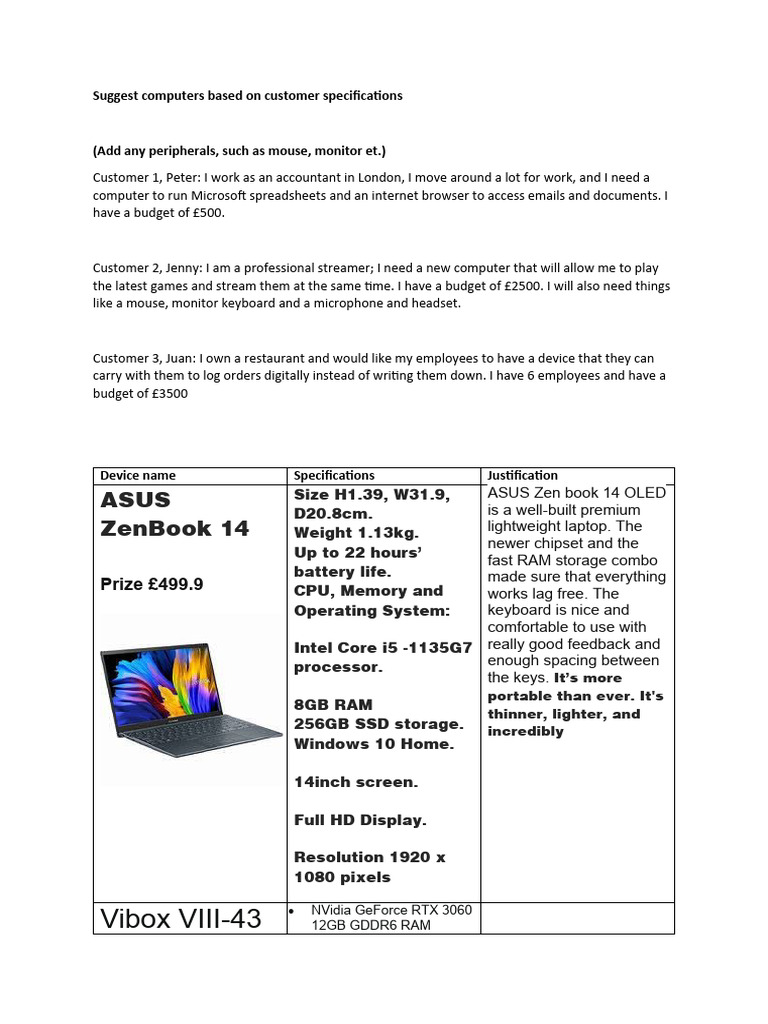 Computer Research Task | PDF | Personal Computers | Laptop