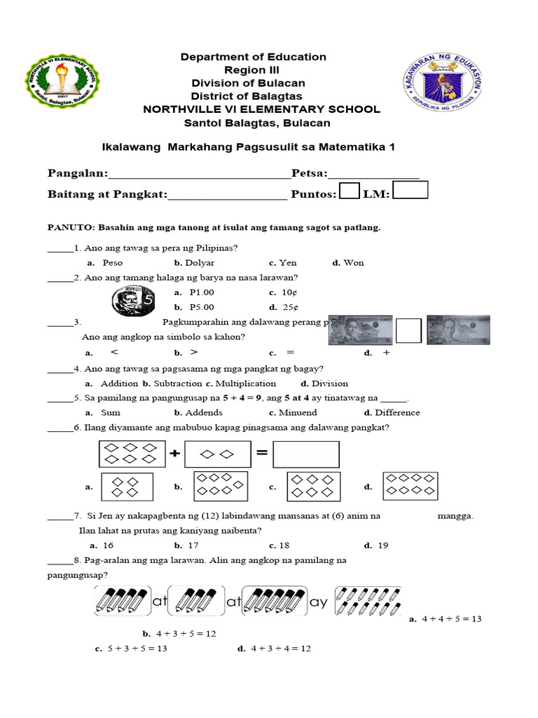 Q2 Periodical Test in Math With Tos | PDF