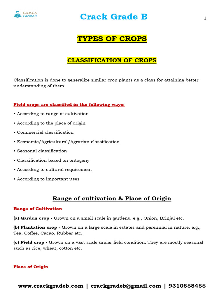 CROPS 1 Lyst1894 | PDF | Cereals | Crops