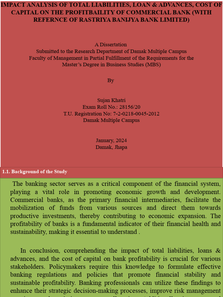 Sujan Khatri Powerpoint | PDF | Banks | Deposit Account