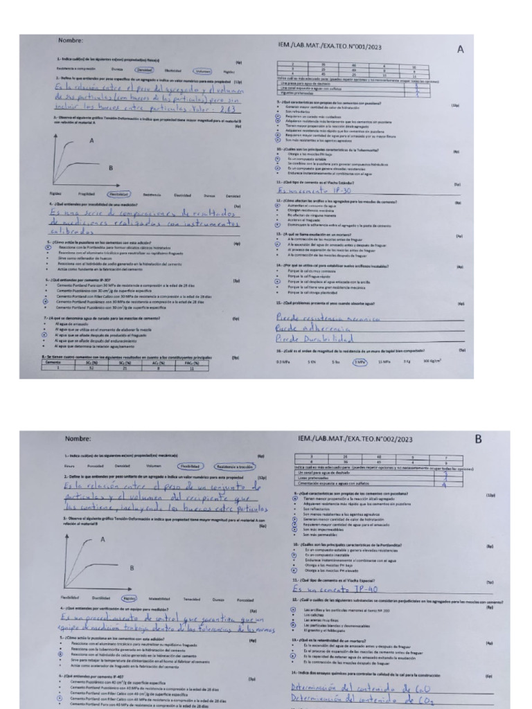EXAMENES 1P MATERIALES | PDF