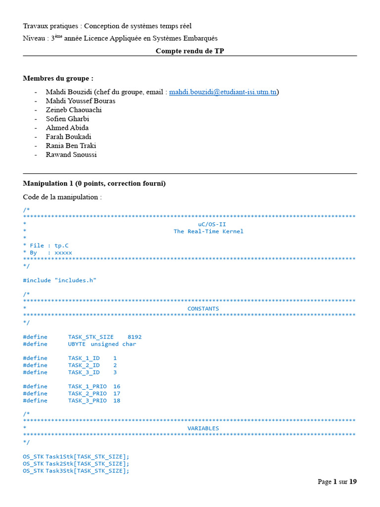 Compte Rendu TP CSTR | PDF