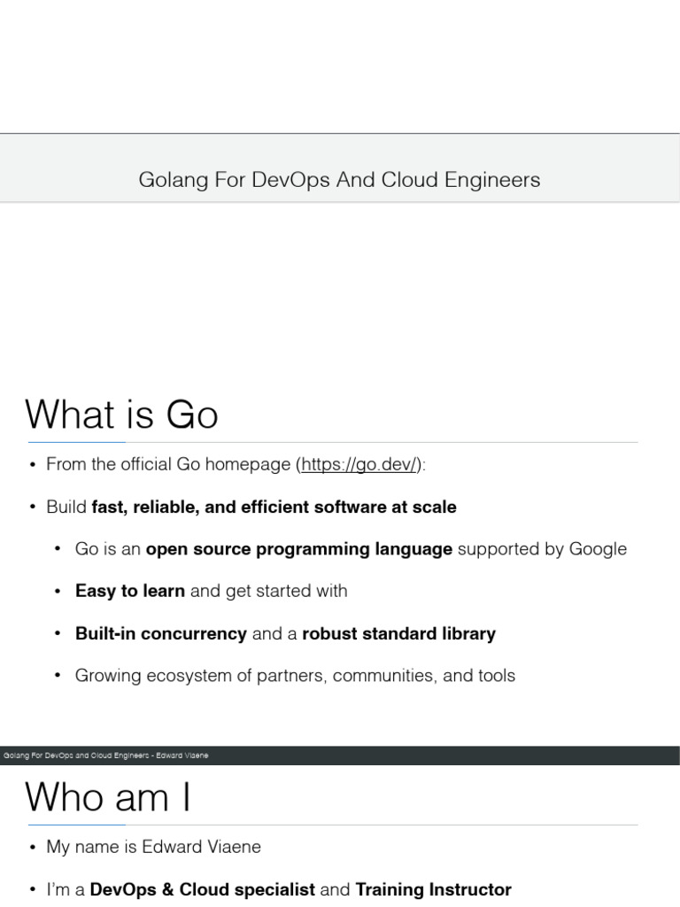 Golang For DevOps and Cloud Engineers-1 | PDF | Transport Layer Security | Computer Networking