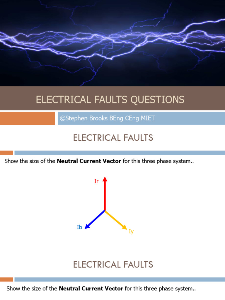 Electrical Faults Q&A Guide | PDF | Electrical Components | Power (Physics)