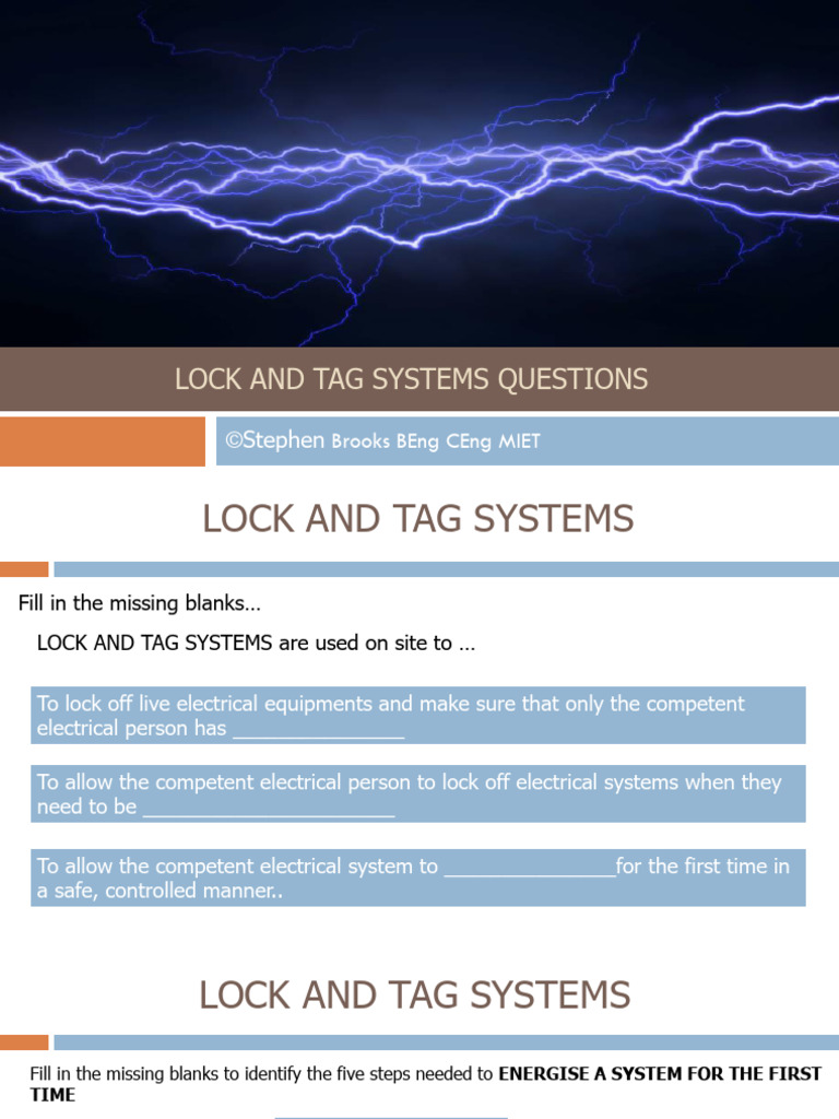 Lock and Tag Systems Overview | PDF | Electrical Engineering