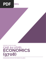 AS Level Economics 9708 Notes | PDF | Economics | Microeconomics