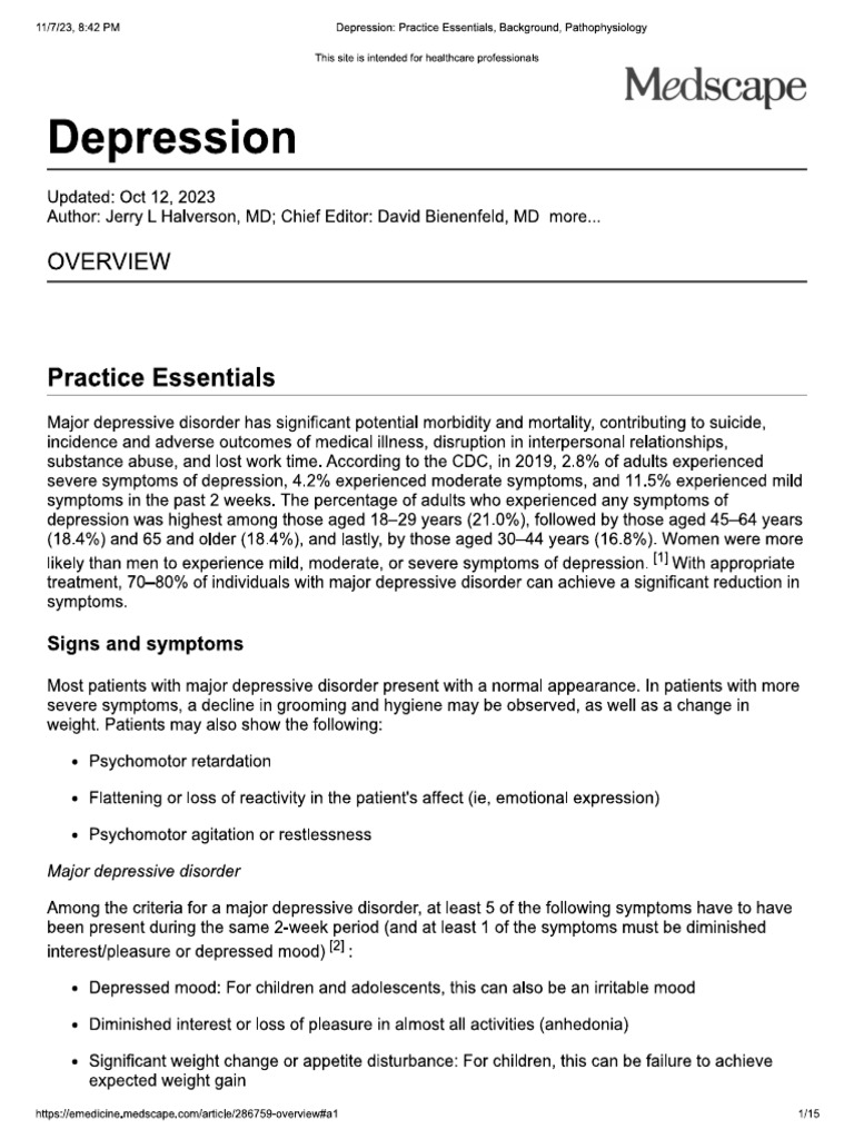 Depression | PDF