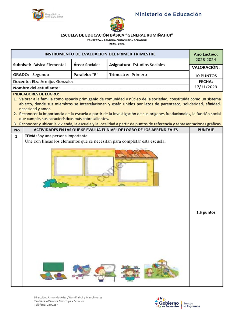 Formato Evaluación Trimestral | PDF