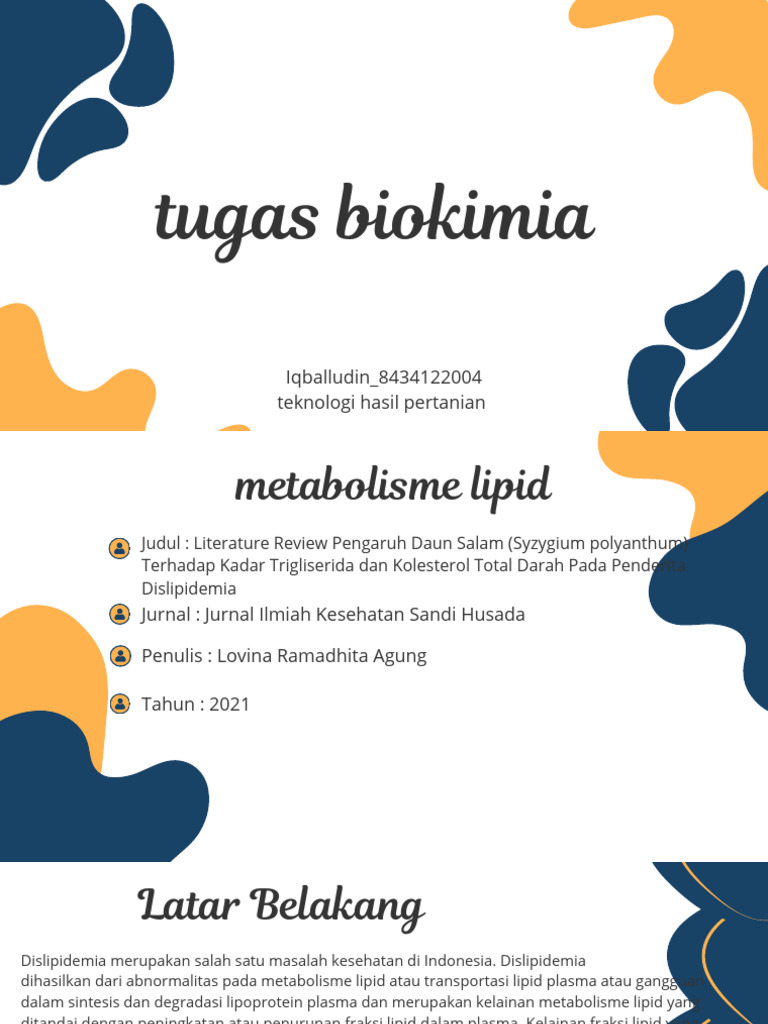 Metabolisme Lipid | PDF