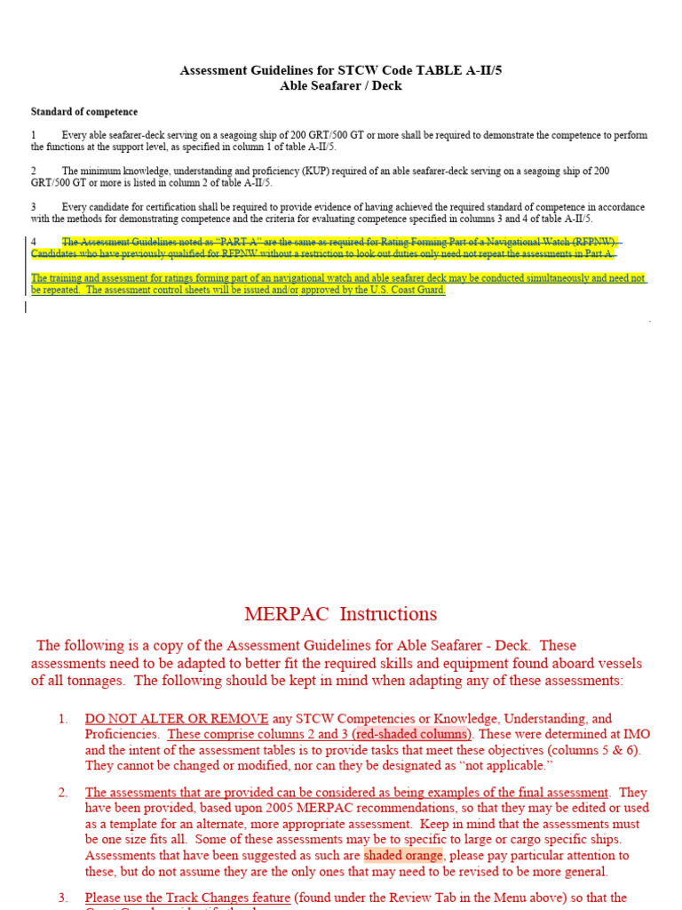 Able Seafarer-Deck-AmendedCopy-Gould1-11June | PDF