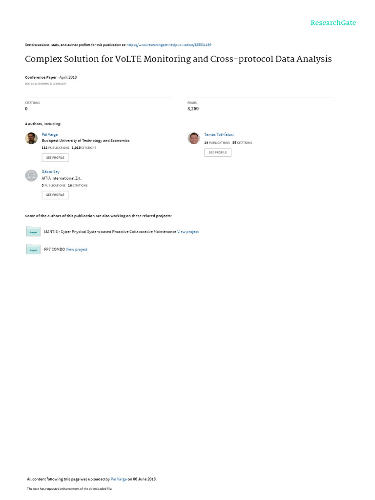 VoLTE_monitoring_SRVCC | PDF | Ip Multimedia Subsystem | Computer Networking
