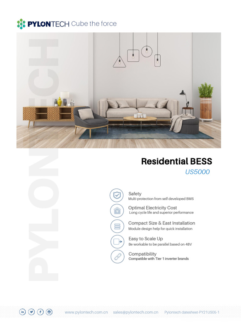 Pylontech US5000C 48KWh 48V | PDF | Electronics | Electromagnetism