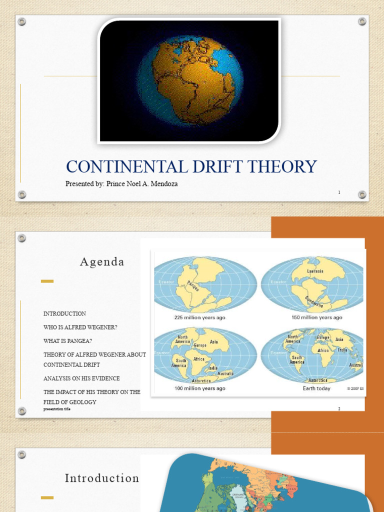 Continental Drift Theory | PDF | Plate Tectonics | Continent