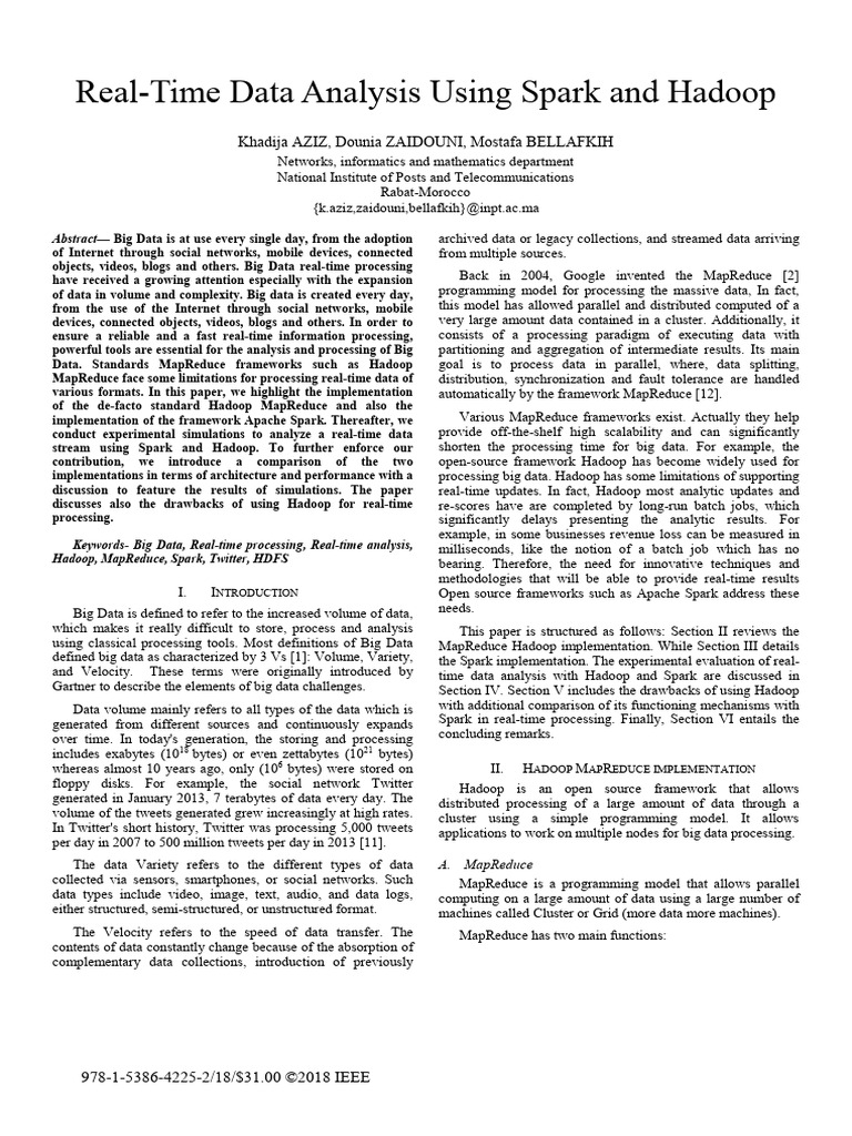 Spark Streaming Research | PDF | Apache Hadoop | Apache Spark