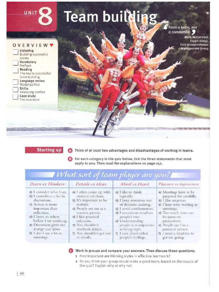Unit 8 Team Building PDF | PDF