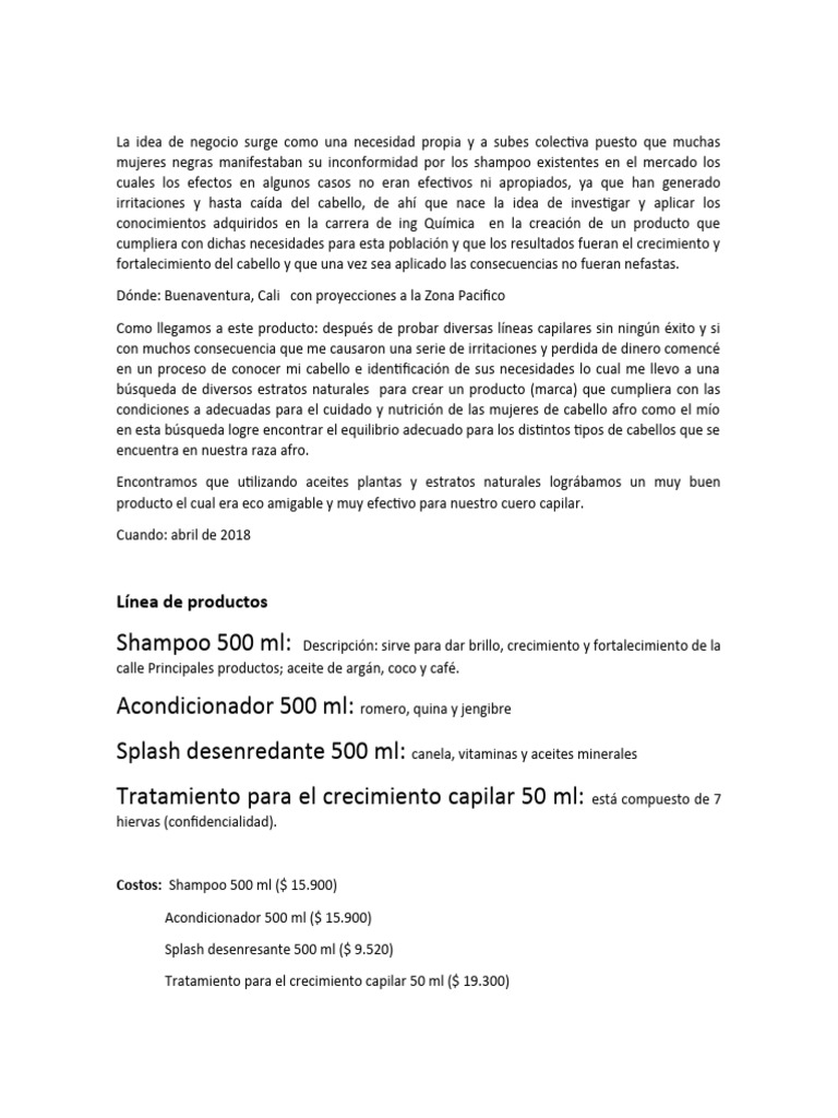 Linea Capilar | PDF | Economias