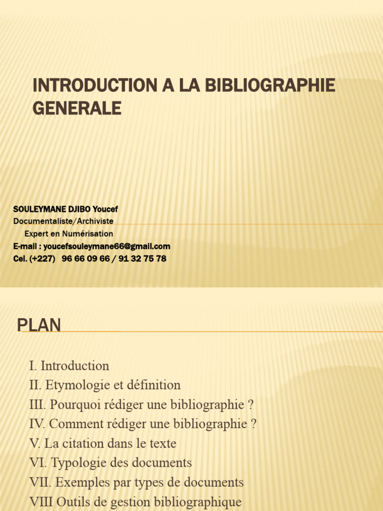 Introduction A La Bibliographie Generale | PDF | Bibliographie | Écriture