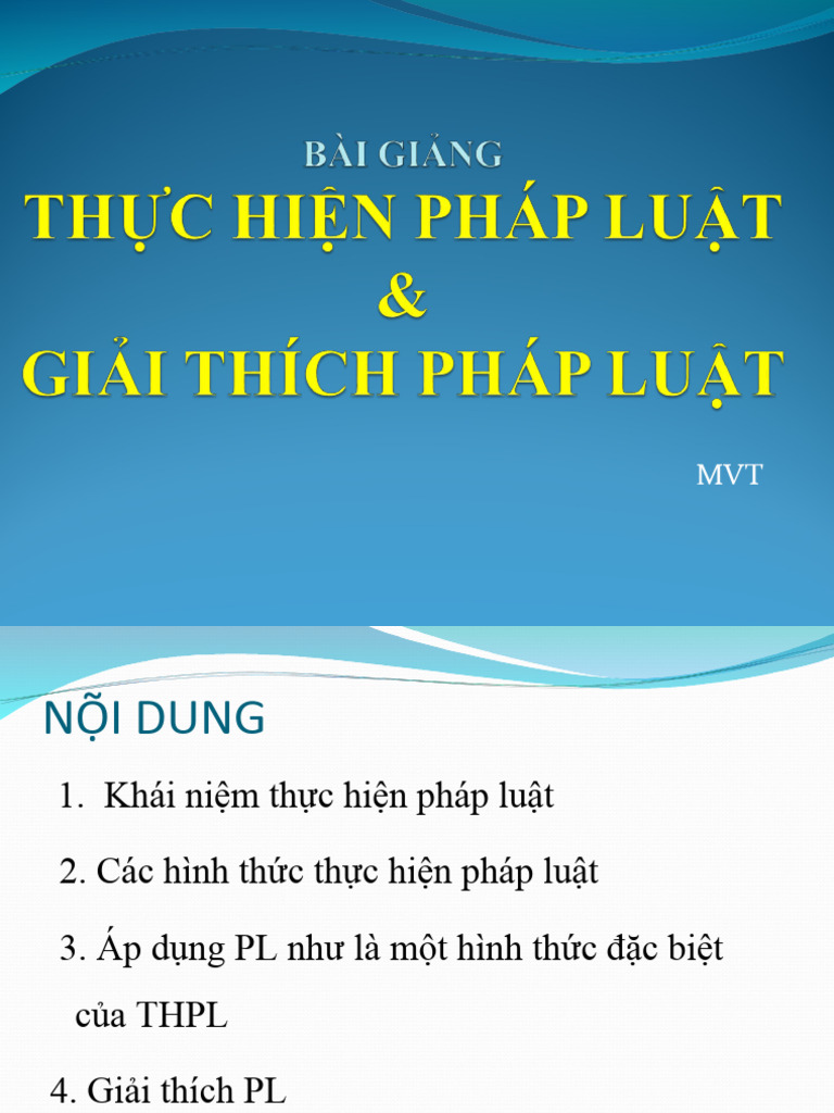L13.THUC HIEN PHAP LUAT Và GTPL | PDF