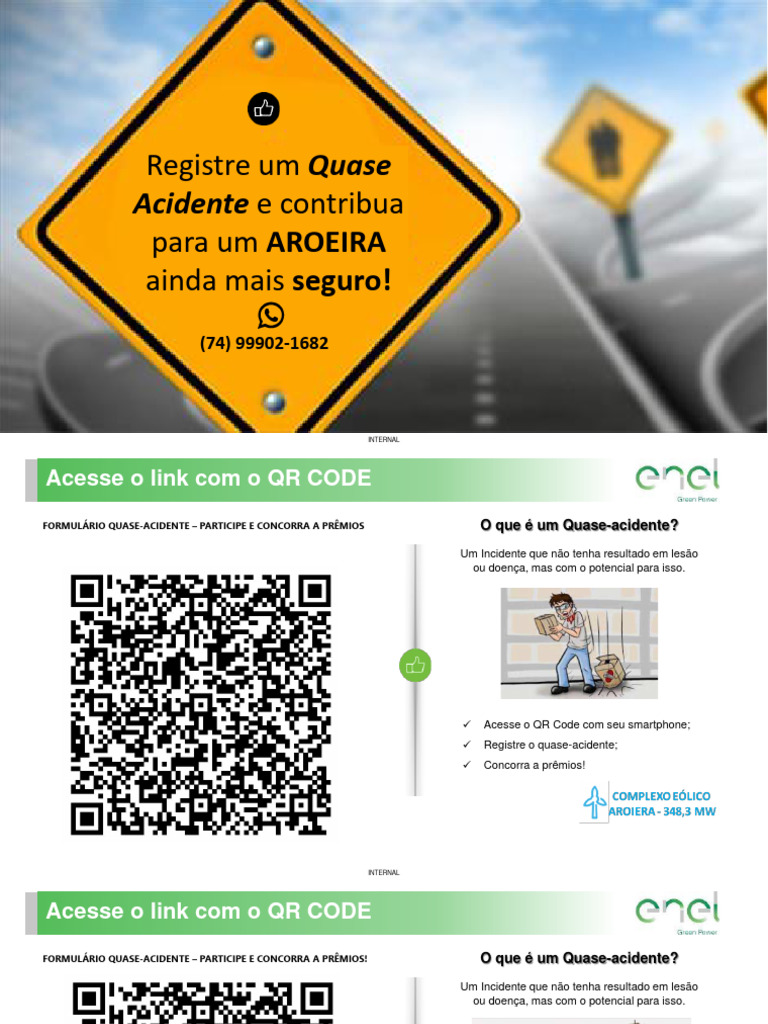 Campanha Quase Acidente Aro QR Code Ma | PDF