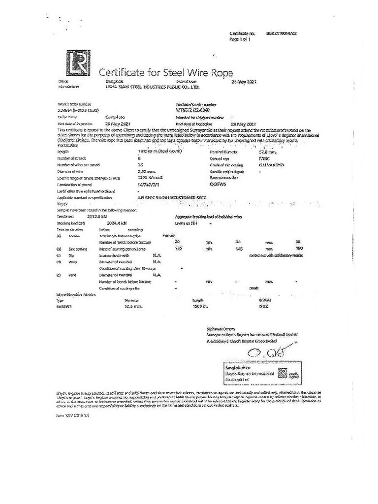 Towing gear certificate4 | PDF